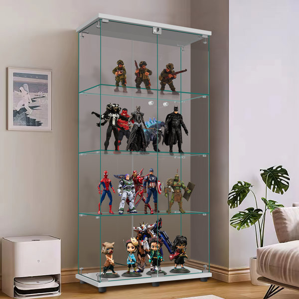 Glass-display-cabinet-modern | Wayfair