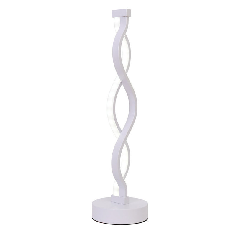 Metro Lane Timmothy 44cm White Table Lamp with USB & Reviews | Wayfair ...