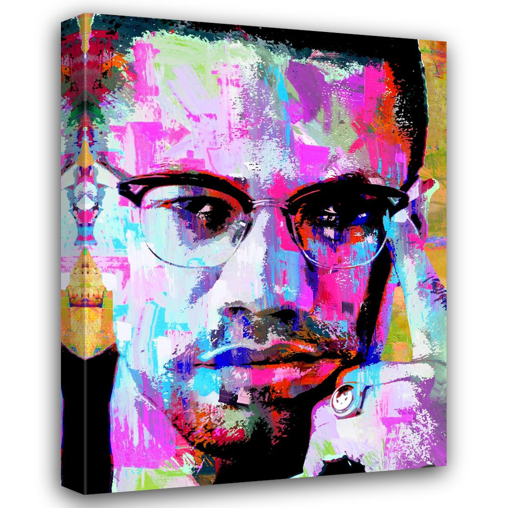 Red Barrel Studio® Malcolm X On Canvas by Stephen Chambers Painting ...