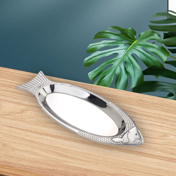 best Fish Platter Food Trays Stainless Steel Steamed Fish- Shaped Plate ...