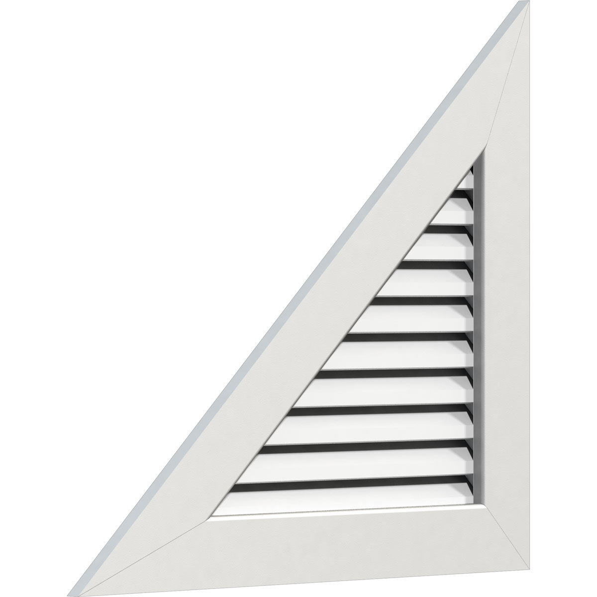 PCI Enterprises PVC Right Triangle - Left Side Gable Vent with Flat ...