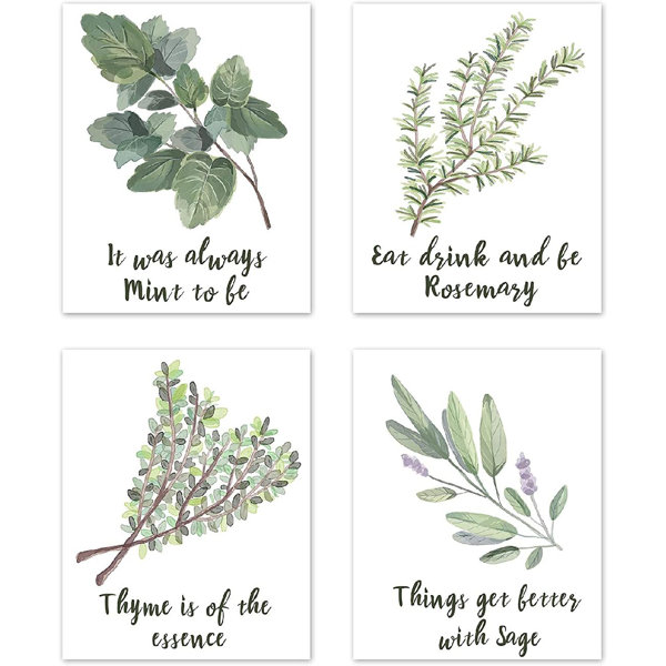 August Grove® Wall Art Home Funny Inspirational Puns Prints Sign 4 ...