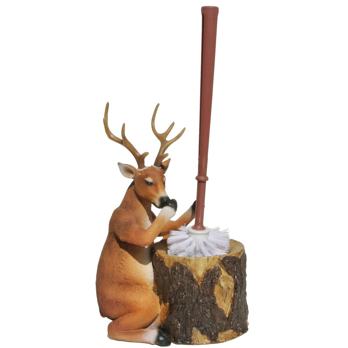 De Leon Collections Pee-ew Stinky Deer Freestanding Toilet Brush with ...
