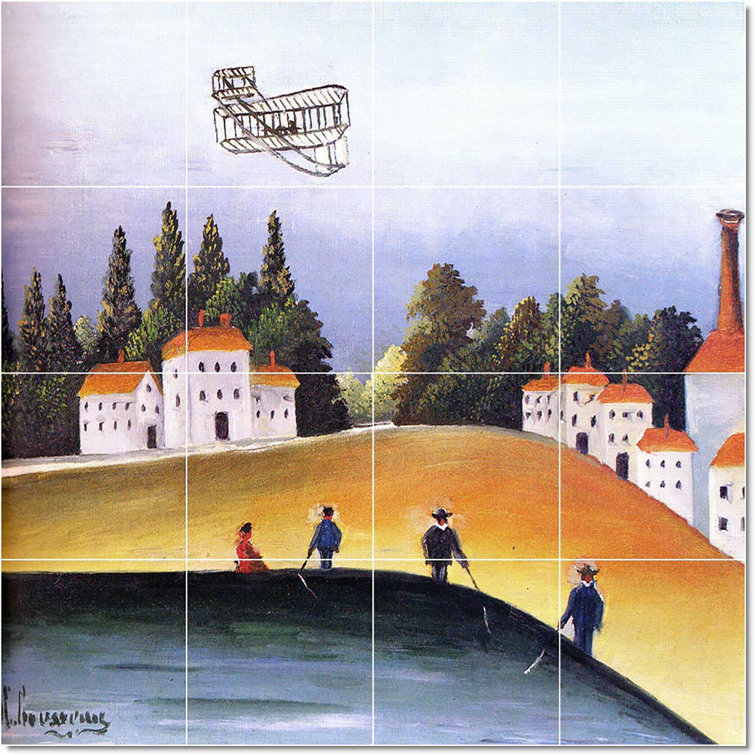 Picture-Tiles.com 32" x 32" Ceramic Painting Decorative Mural Tile 8" x ...