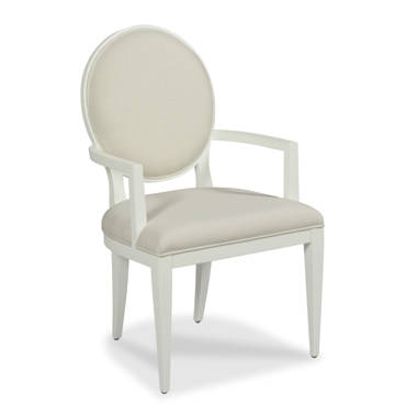 WoodbridgeFurniture Ovale Linen King Louis Back Side Chair | Wayfair