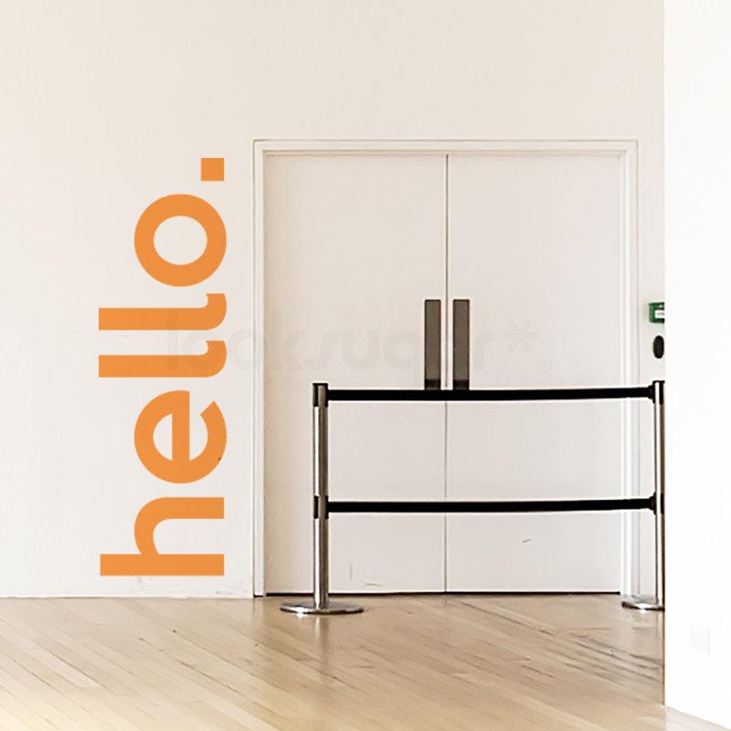 Latitude Run® Hello Wall Decal | Wayfair