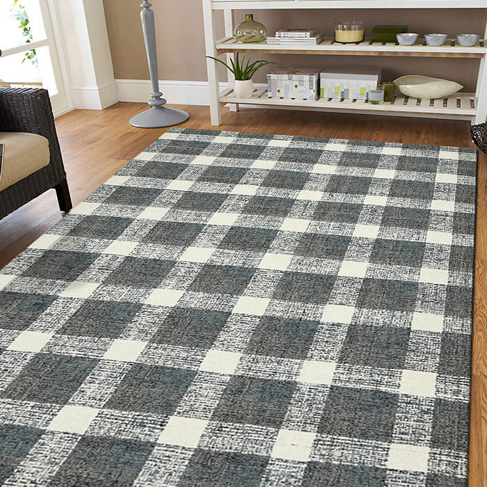 Gracie Oaks Ashleigh Handmade Wool Gray Rug & Reviews | Wayfair