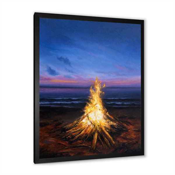 Highland Dunes Campfire On Sunset Campfire On Sunset - Print on Canvas ...