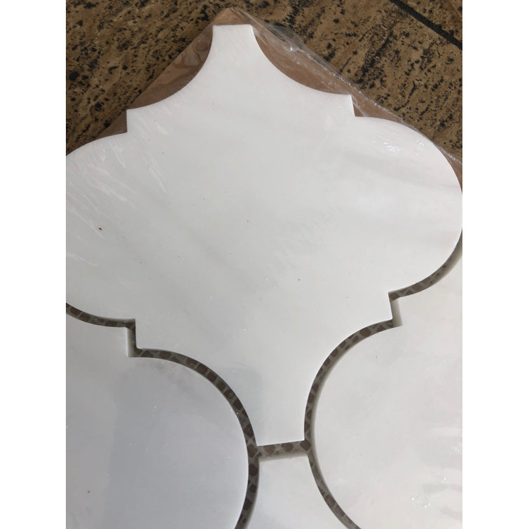 Stone & Tile Shoppe, Inc. Marble Arabesque Mosaic Wall & Floor Tile ...