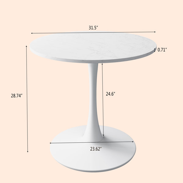35-inch-round-marble-table | Wayfair