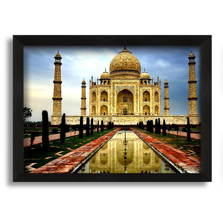 Ebern Designs Taj Mahal India Reflections - Picture Frame Photograph on ...