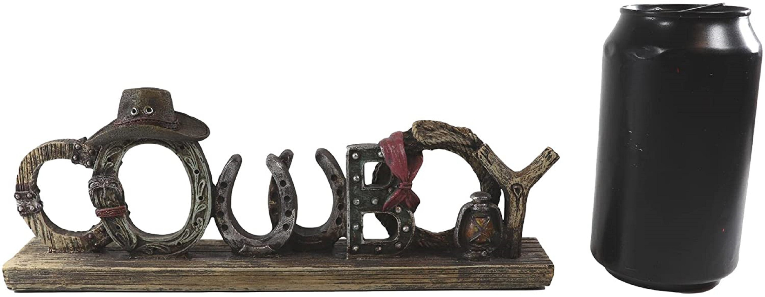 Foundry Select Athala 10" Long Rustic Western Cowboy Word Art Sign In ...