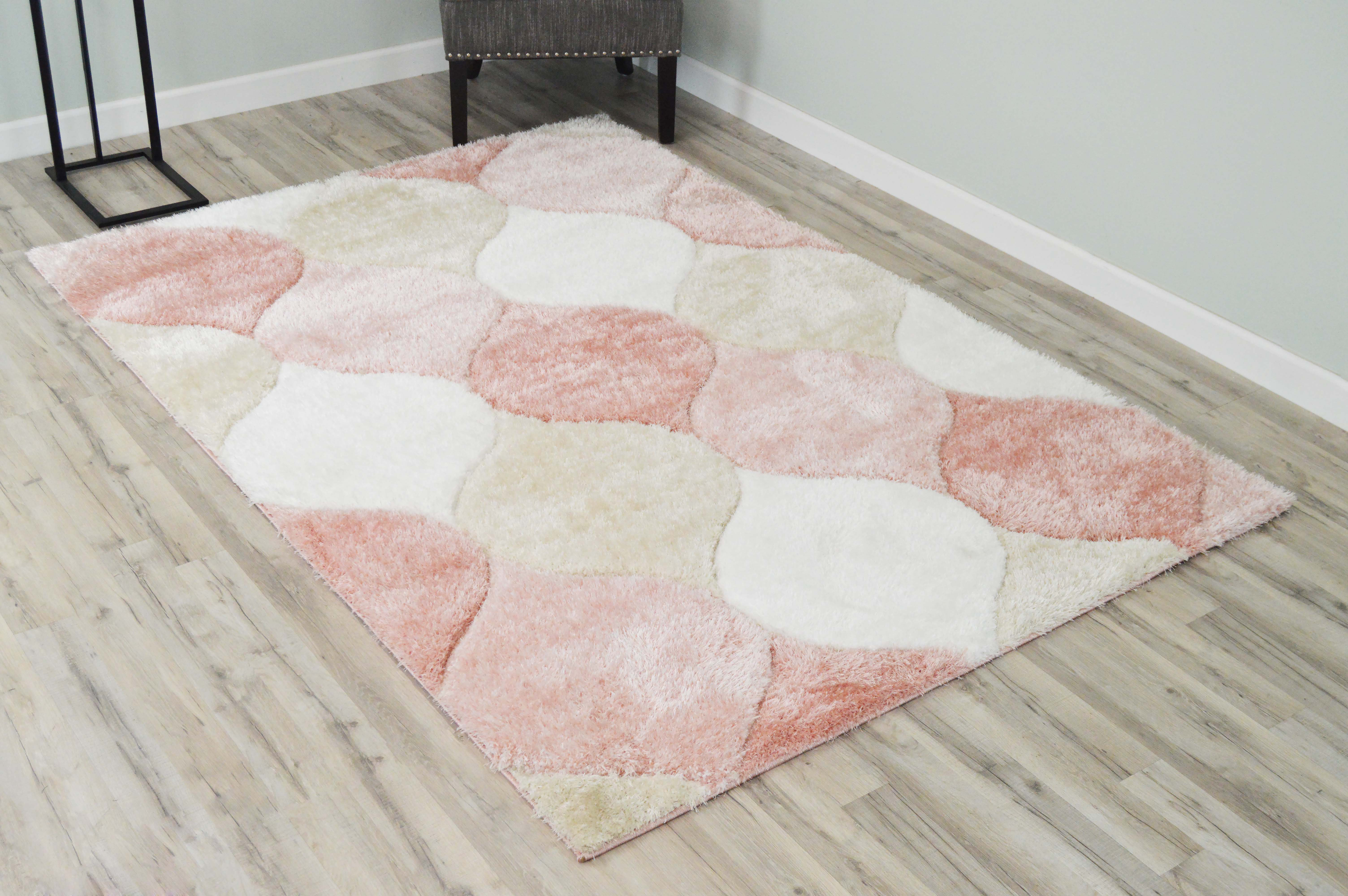 Orren Ellis Hanstrom Beige/Pink Rug & Reviews | Wayfair