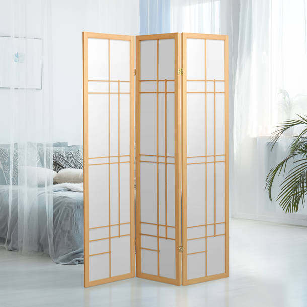 World Menagerie Clara 4 Ft. Short Rice Paper Folding Screen & Reviews ...