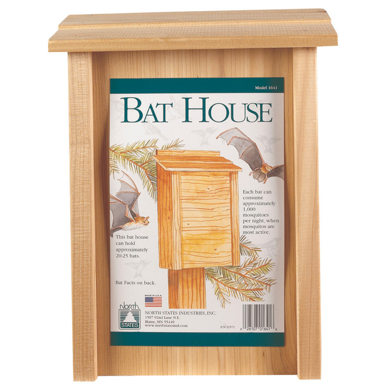 North States 15'' H x 8'' W x 4.75'' D Post Bat House & Reviews | Wayfair