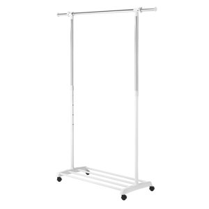 Rebrilliant Adjustable Rolling Clothes Rack & Reviews | Wayfair