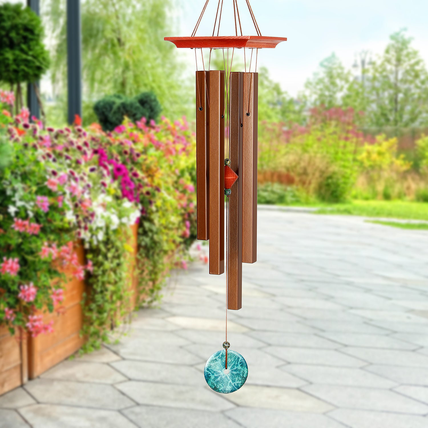 Woodstock Chimes Turquoise - Medium Wind Chime | Wayfair