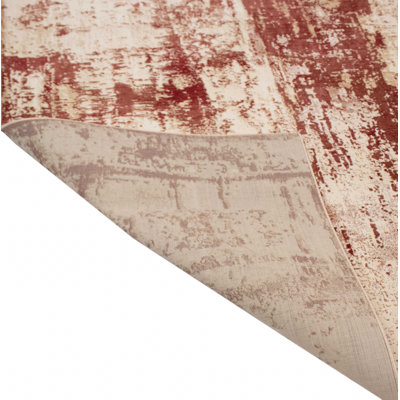 17 Stories Kelson Performance Red/Beige Rug & Reviews | Wayfair
