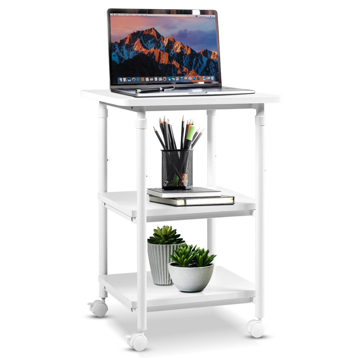 Topbuy Adjustable Rolling Under Desk Printer Stand & Reviews | Wayfair