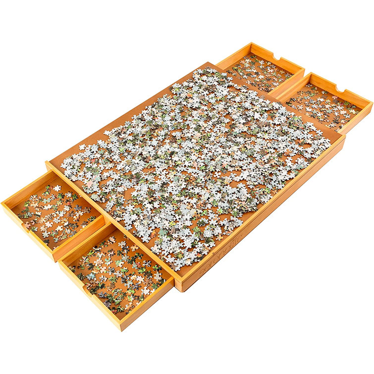 SereneLife Wooden Jigsaw Puzzle Board | Wayfair