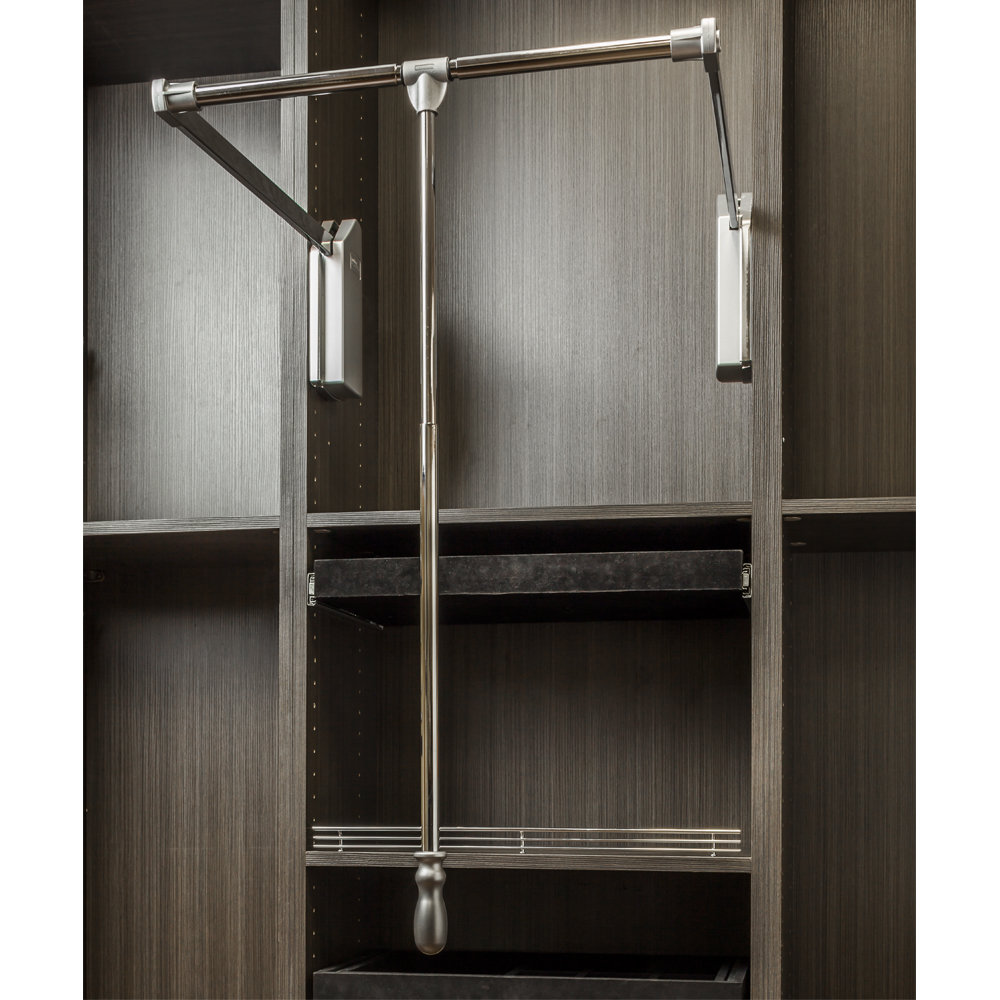 Hardware Resources Adjustable Wall Mounted Clothes Rack & Reviews | Wayfair