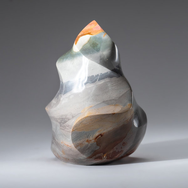 Astro Gallery of Gems Genuine Polished Polychrome Jasper Flame Freeform ...