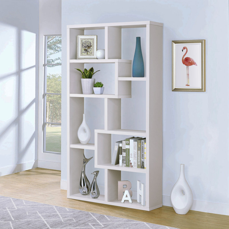 Wade Logan® Adwolf Geometric Bookcase & Reviews | Wayfair