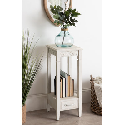 Ophelia & Co. Dodson 30'' Tall Solid Wood End Table with Storage ...