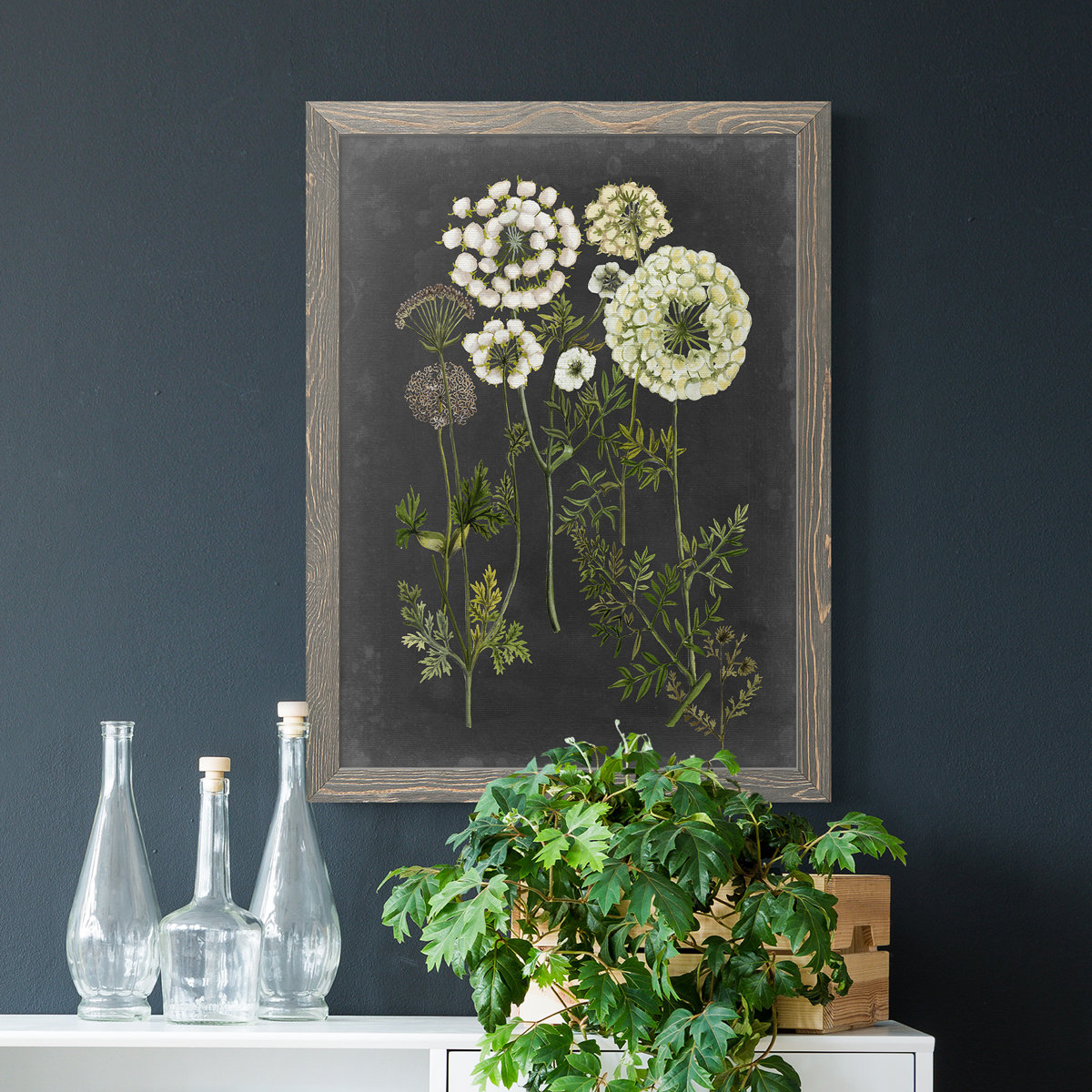 Laurel Foundry Modern Farmhouse Bookplate Floral II Framed On Canvas ...