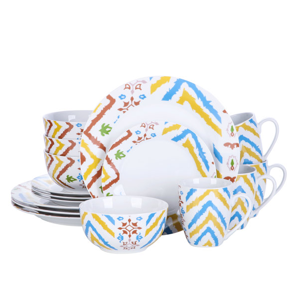 Blue Elephant Porcelain China Dinnerware - Set of 16 | Wayfair.co.uk