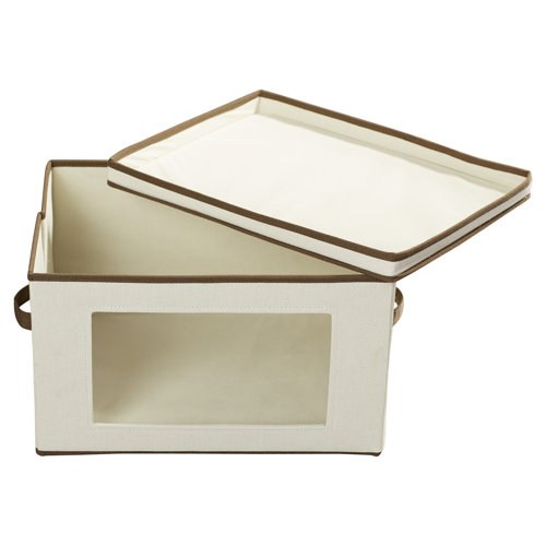 Rebrilliant Canvas Tall Window Fabric Storage Box & Reviews | Wayfair
