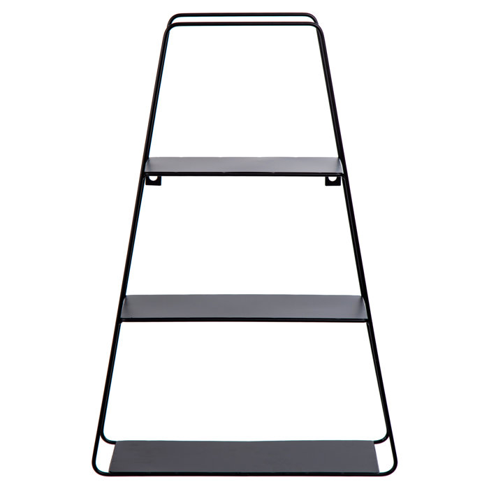 Ivy Bronx Leachville Decorative Trapezoid Metal Wall Shelf | Wayfair