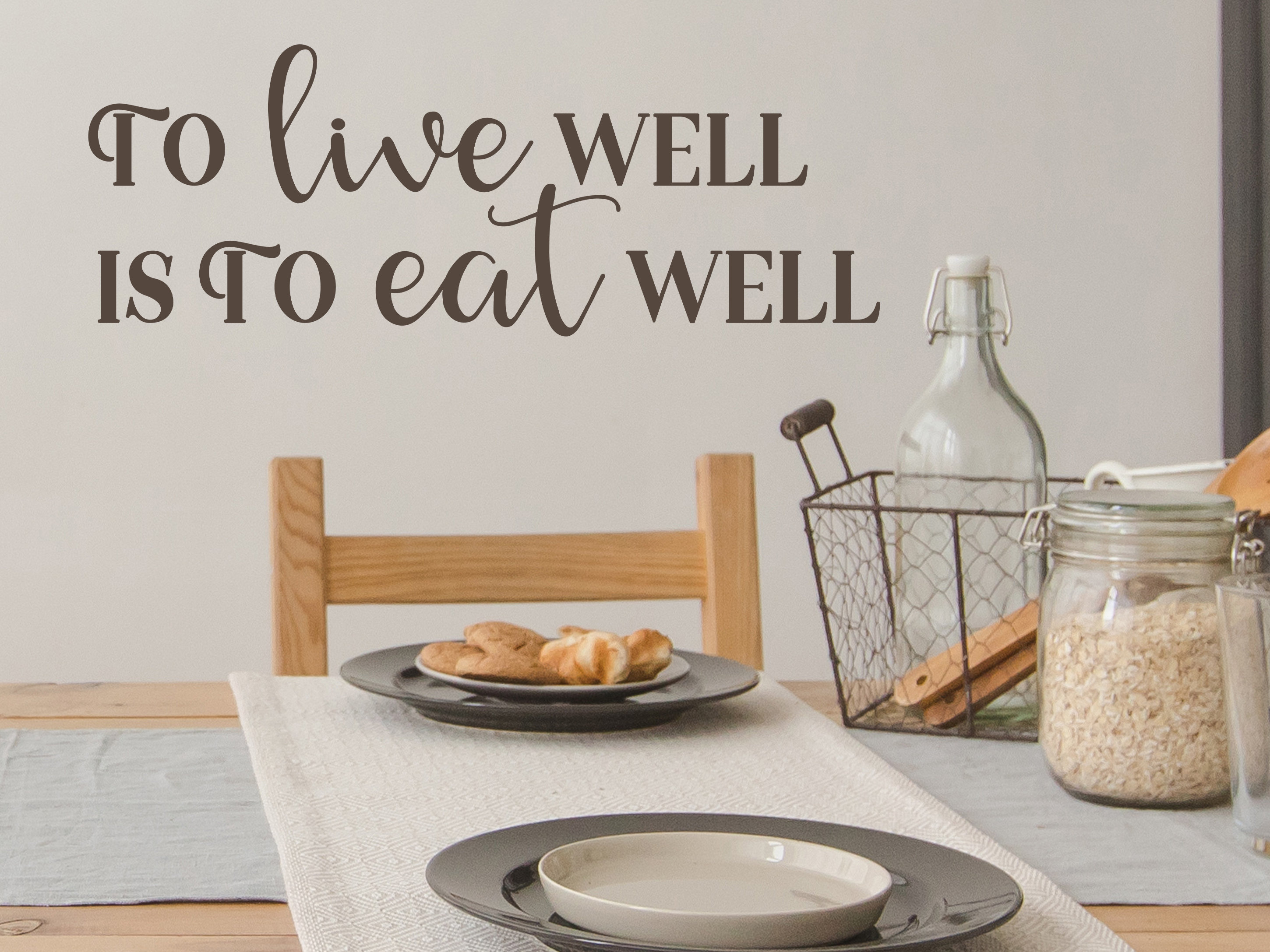 Story Of Home Decals To Live Well Wall Decal | Wayfair