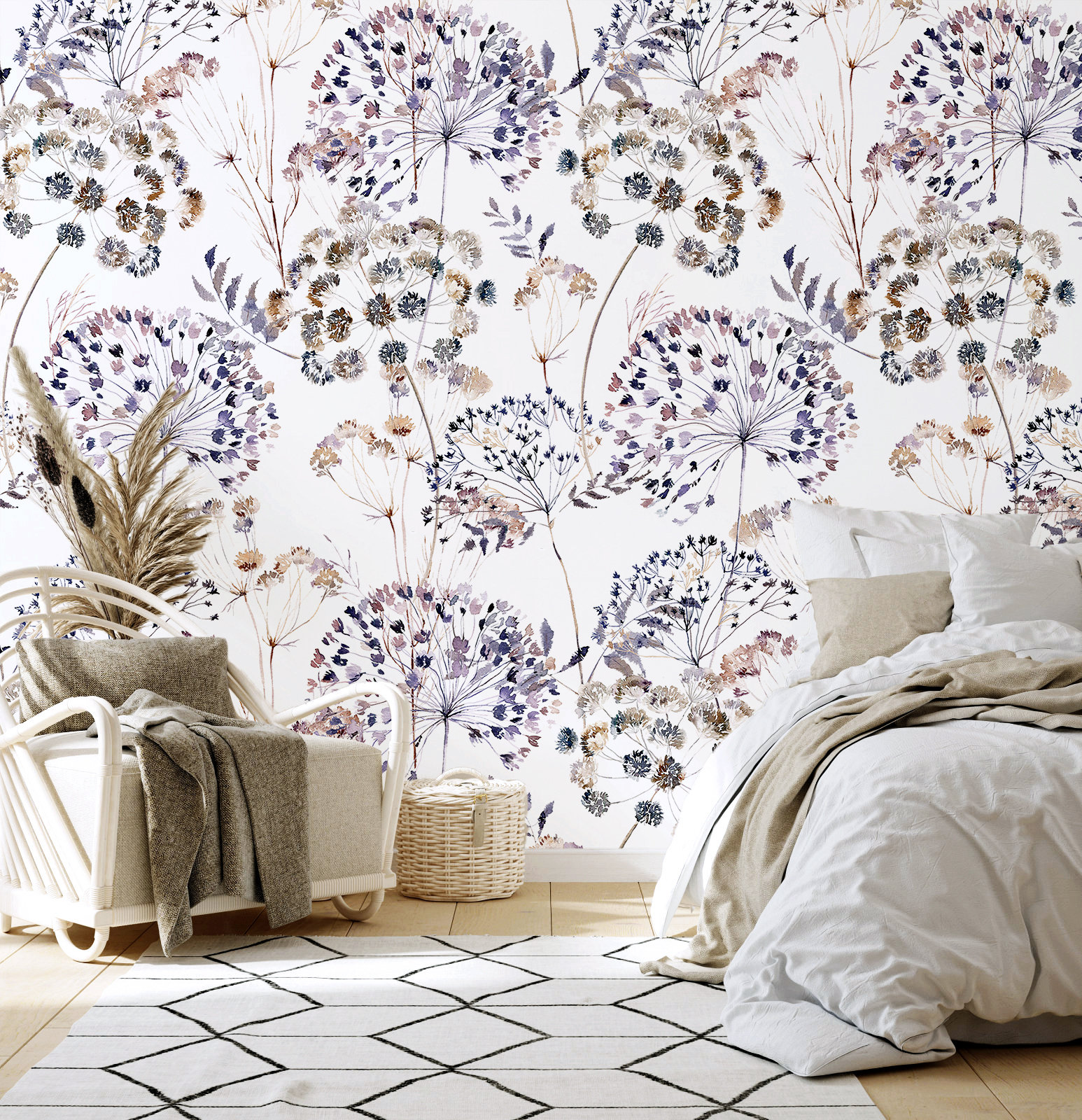 Winston Porter Joonwon Peel & Stick Floral Wallpaper | Wayfair