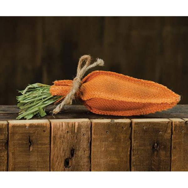 The Holiday Aisle® Small Burlap Stuffed Carrot 8" | Wayfair