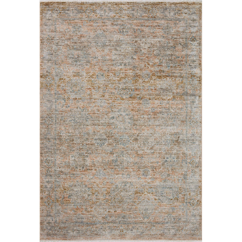 Jean Stoffer x Loloi Katherine Terracotta / Smoke Area Rug | Wayfair