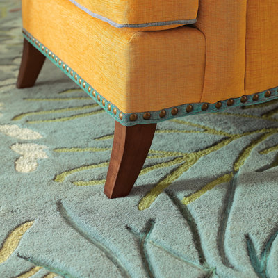 CompanyC To Bay Go Handmade Wool Blue/Green/Gray Rug & Reviews | Wayfair