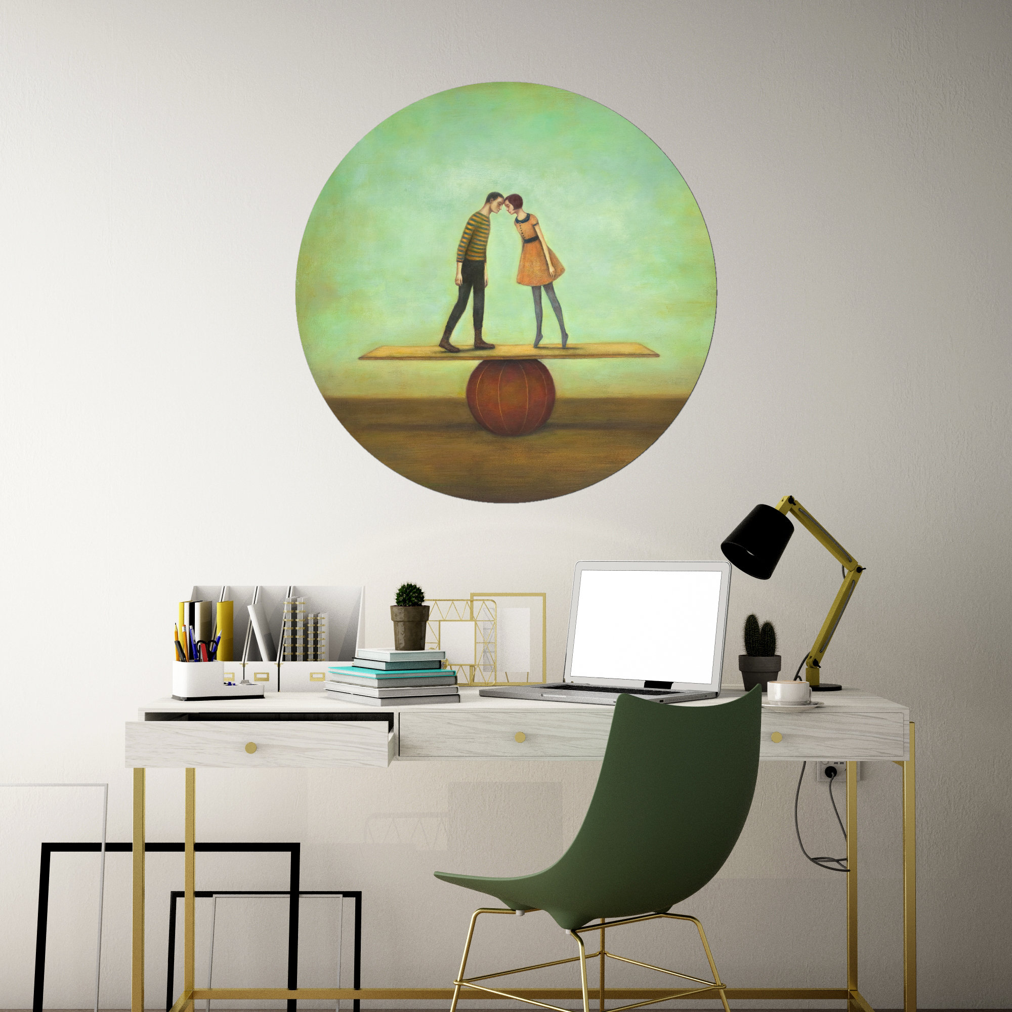 Winston Porter Find Equilibrium Wall Decal | Wayfair