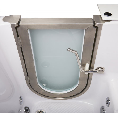 Ella Walk In Bath 52.25'' x 29.75'' Walk-in Whirlpool Acrylic Bathtub ...