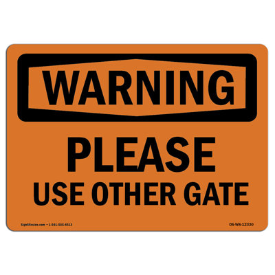 SignMission Please Use Other Gate Sign - Wayfair Canada