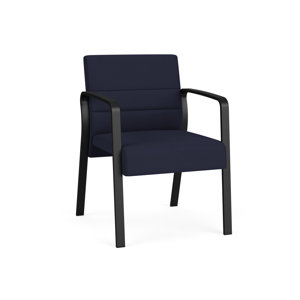 Lesro Waterfall Waiting Reception Guest Chair Metal Frame | Wayfair