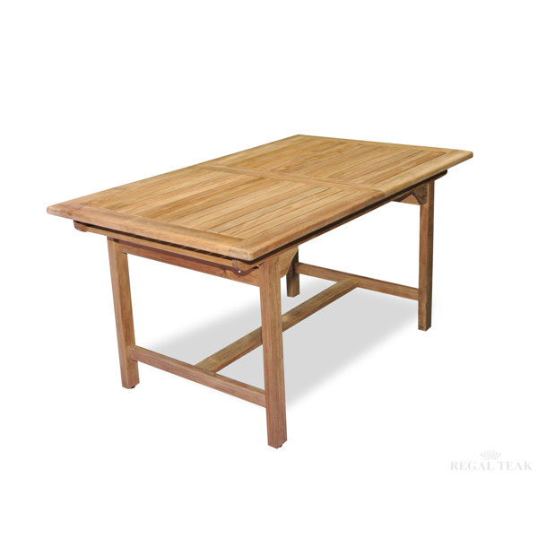 Regal Teak Extendable Teak Outdoor Dining Table | Wayfair