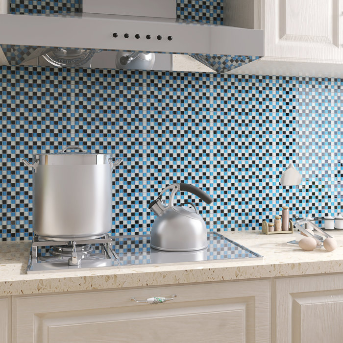 Supreme Tile Mini Tiny 1" x 1" Natural Stone Grid Mosaic Wall Tile ...