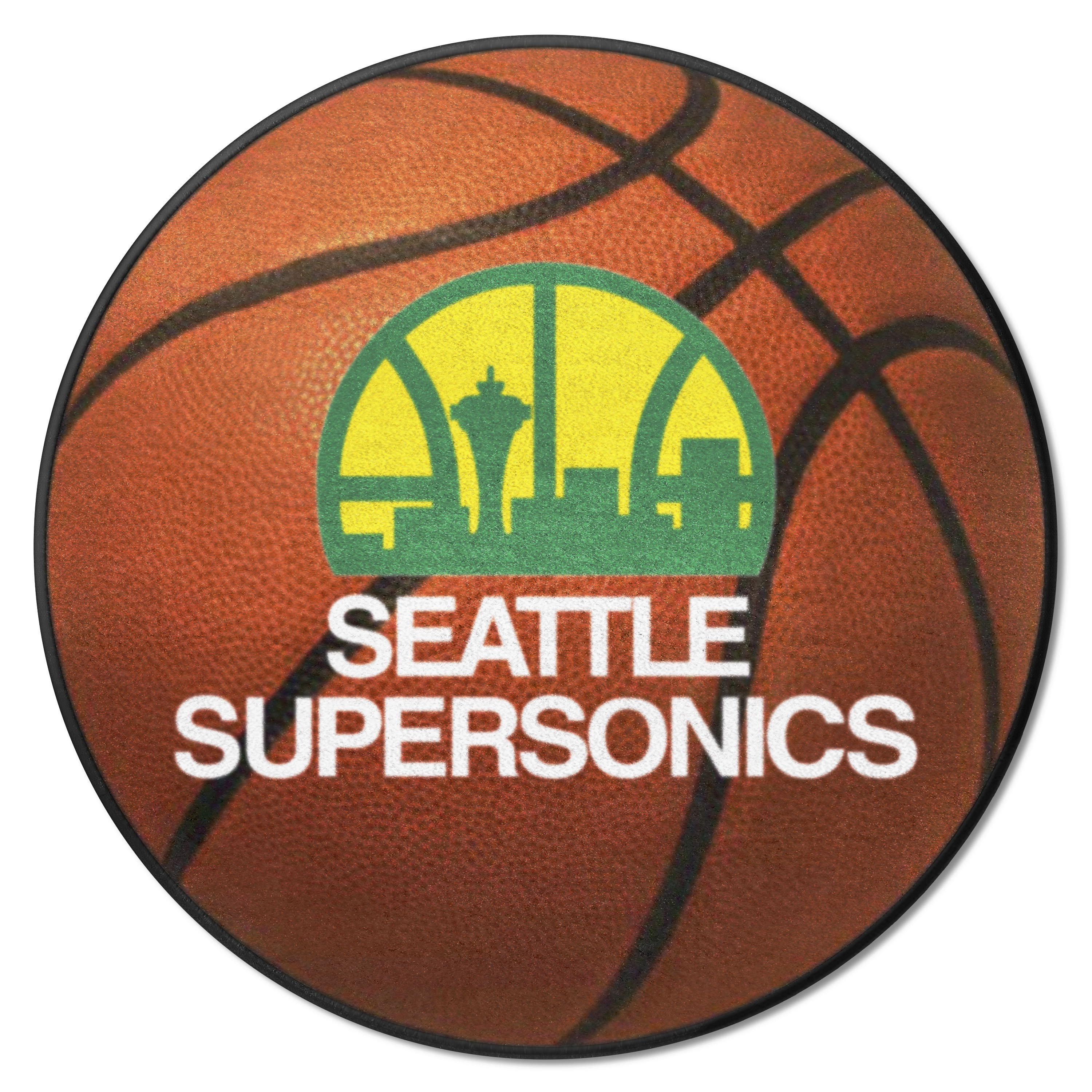 FANMATS Seattle Supersonics_NBA Retro Seattle Supersonics Basketball ...