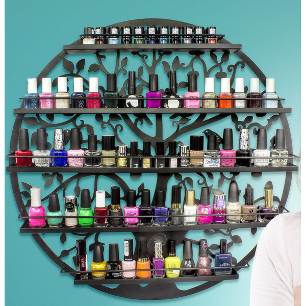 Wall-mounted-nail-polish-rack | Wayfair