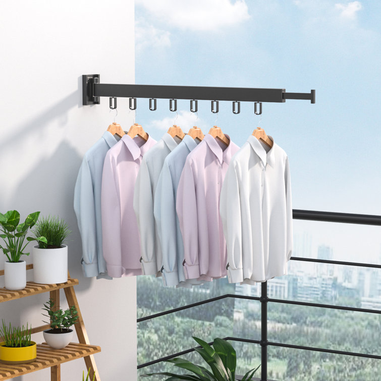 Rebrilliant Collapsible Wall-Mounted Drying Rack & Reviews | Wayfair