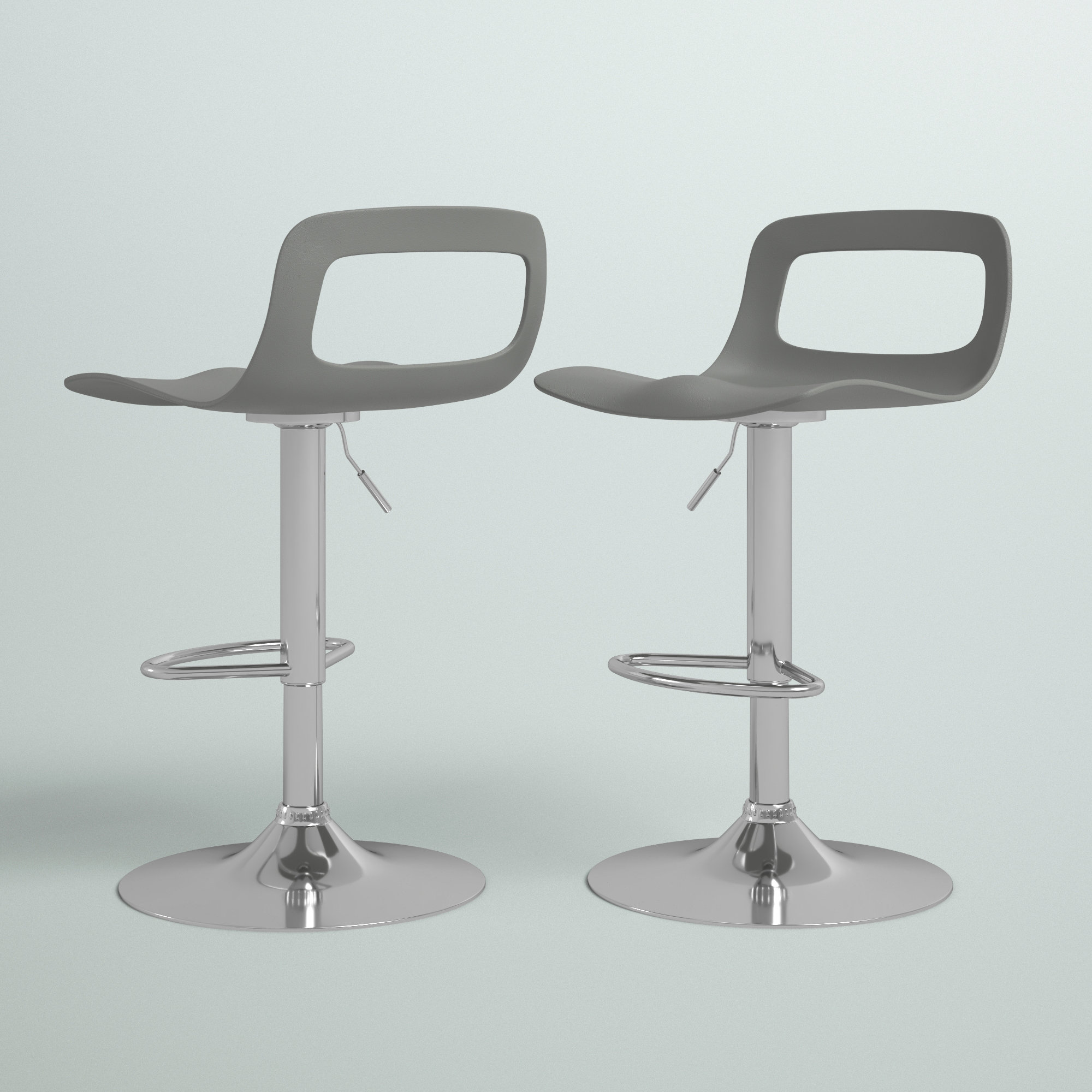 Zipcode Design™ Dressler Swivel Adjustable Height Bar Stool & Reviews ...