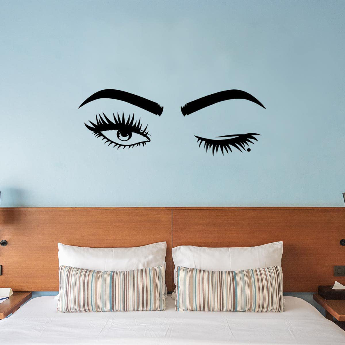 Everly Quinn Eyes Wink Wall Decal | Wayfair