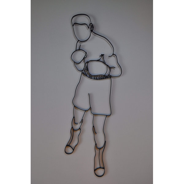 World Unique Imports Male Boxer Metal Wall Décor | Wayfair