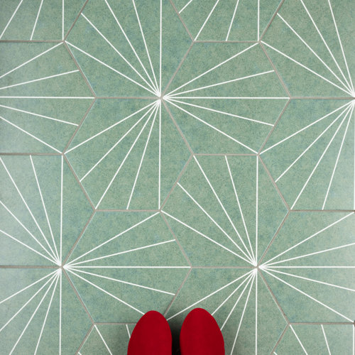 Merola Tile Aster 9" x 10" Porcelain Patterned Wall & Floor Tile ...